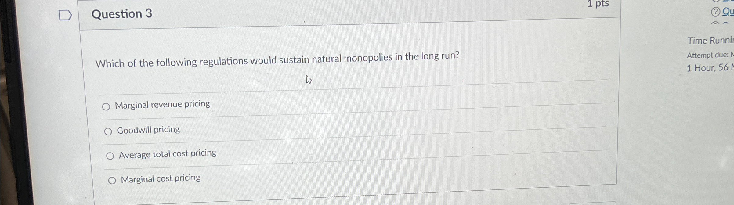Solved Question 3Which of the following regulations would | Chegg.com