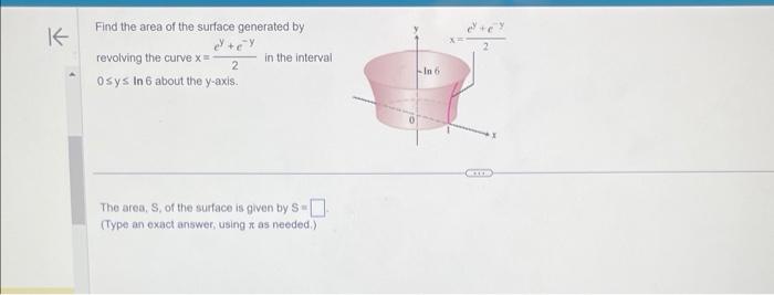 Solved Find the area of the surface generated by revolving | Chegg.com
