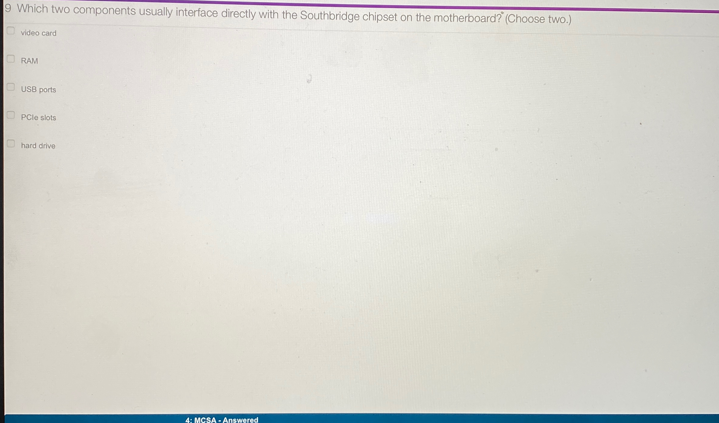 Solved 9 ﻿Which two components usually interface directly | Chegg.com