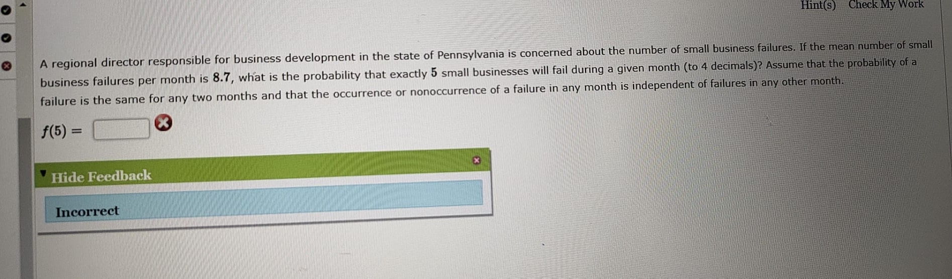 Solved Hint(s)Check My WorkA regional director responsible | Chegg.com
