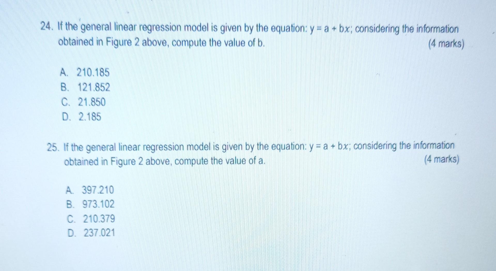 Solved 24. If the general linear regression model is given | Chegg.com