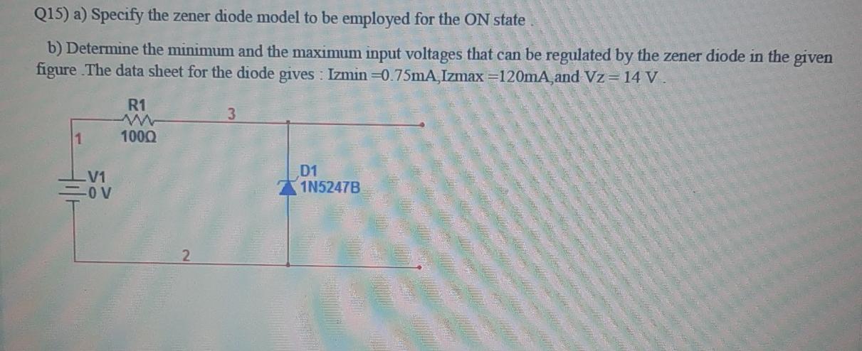 Solved Q12) Determine the output voltage Vo in the circuit | Chegg.com