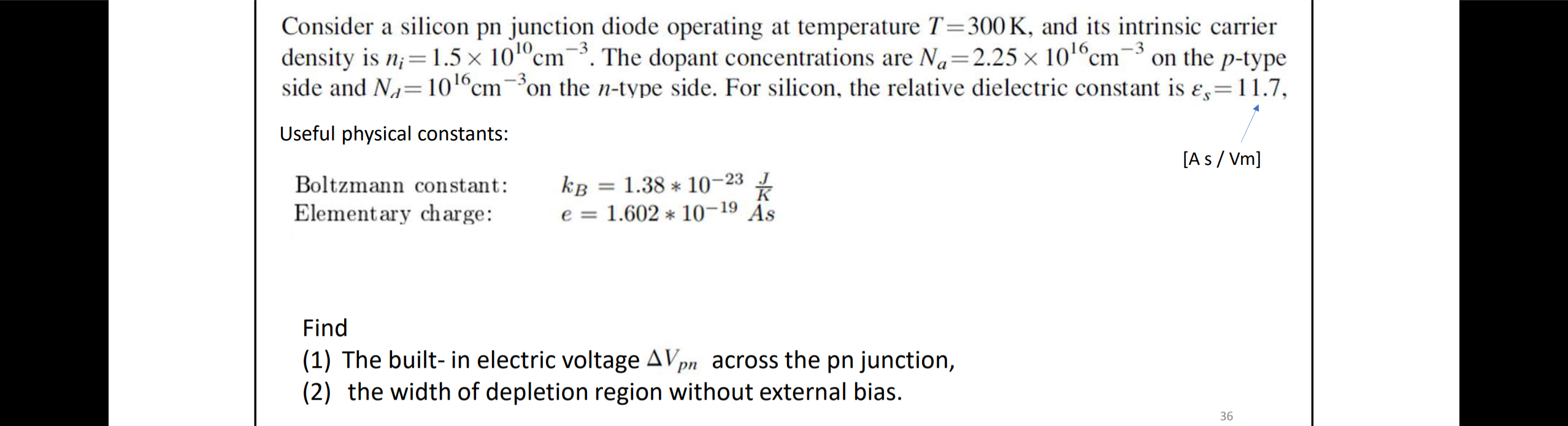 Solved Consider a silicon pn junction diode operating at | Chegg.com