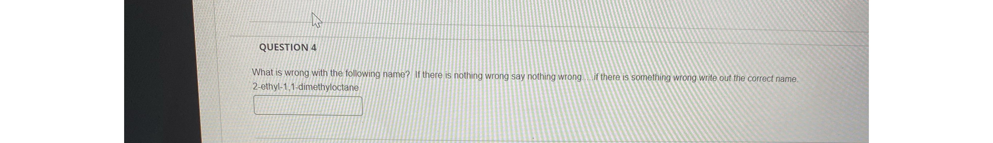 Solved What is wrong with the following name? If there is | Chegg.com