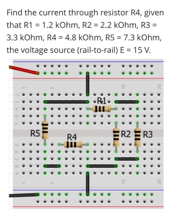 Solved Find the current through resistor R4, given that | Chegg.com