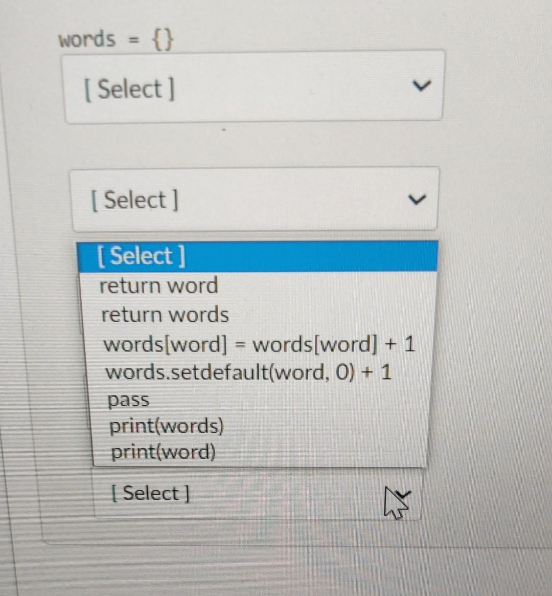Solved Implement the following function by selecting lines | Chegg.com