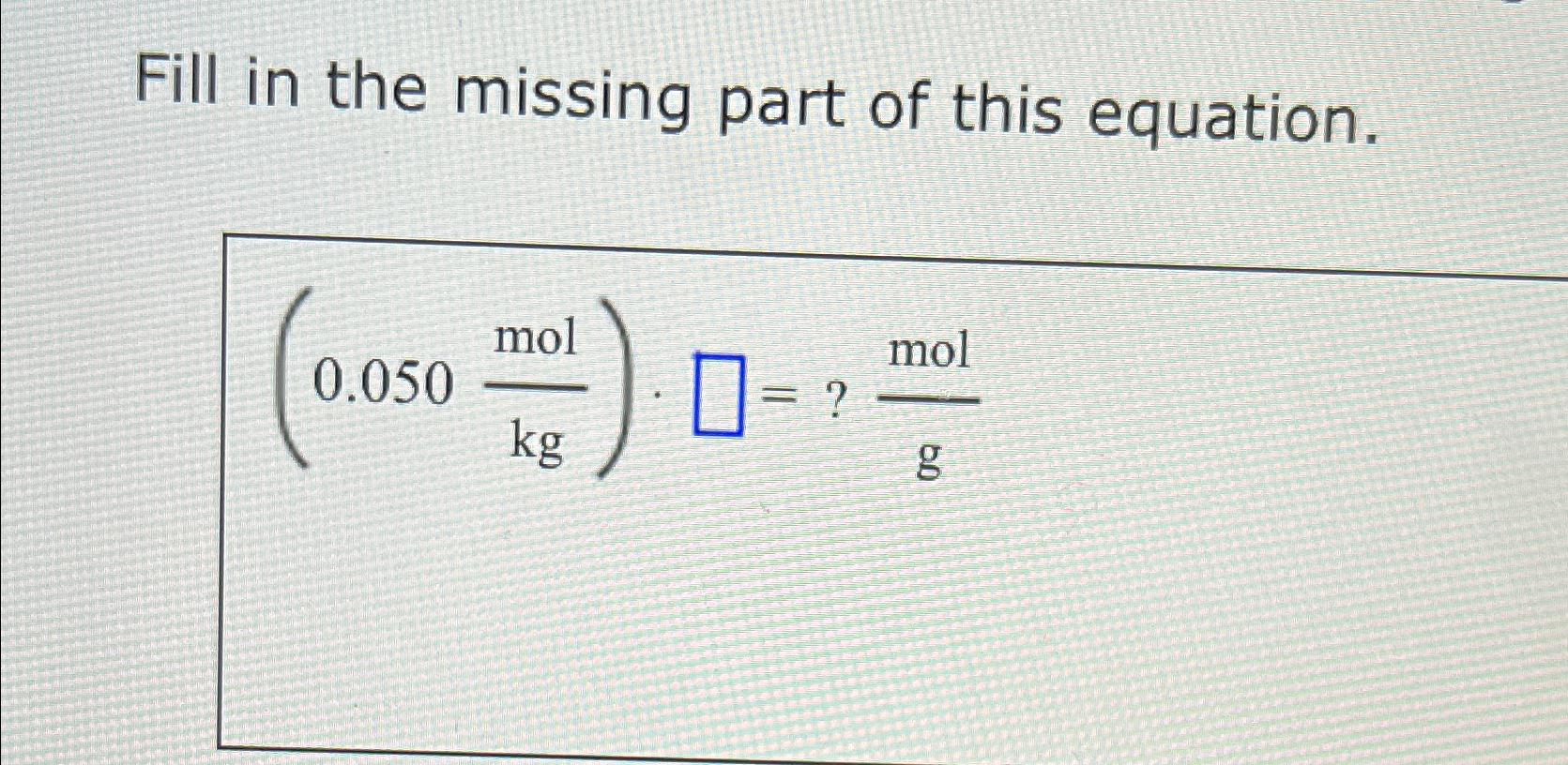 Solved Fill in the missing part of this | Chegg.com