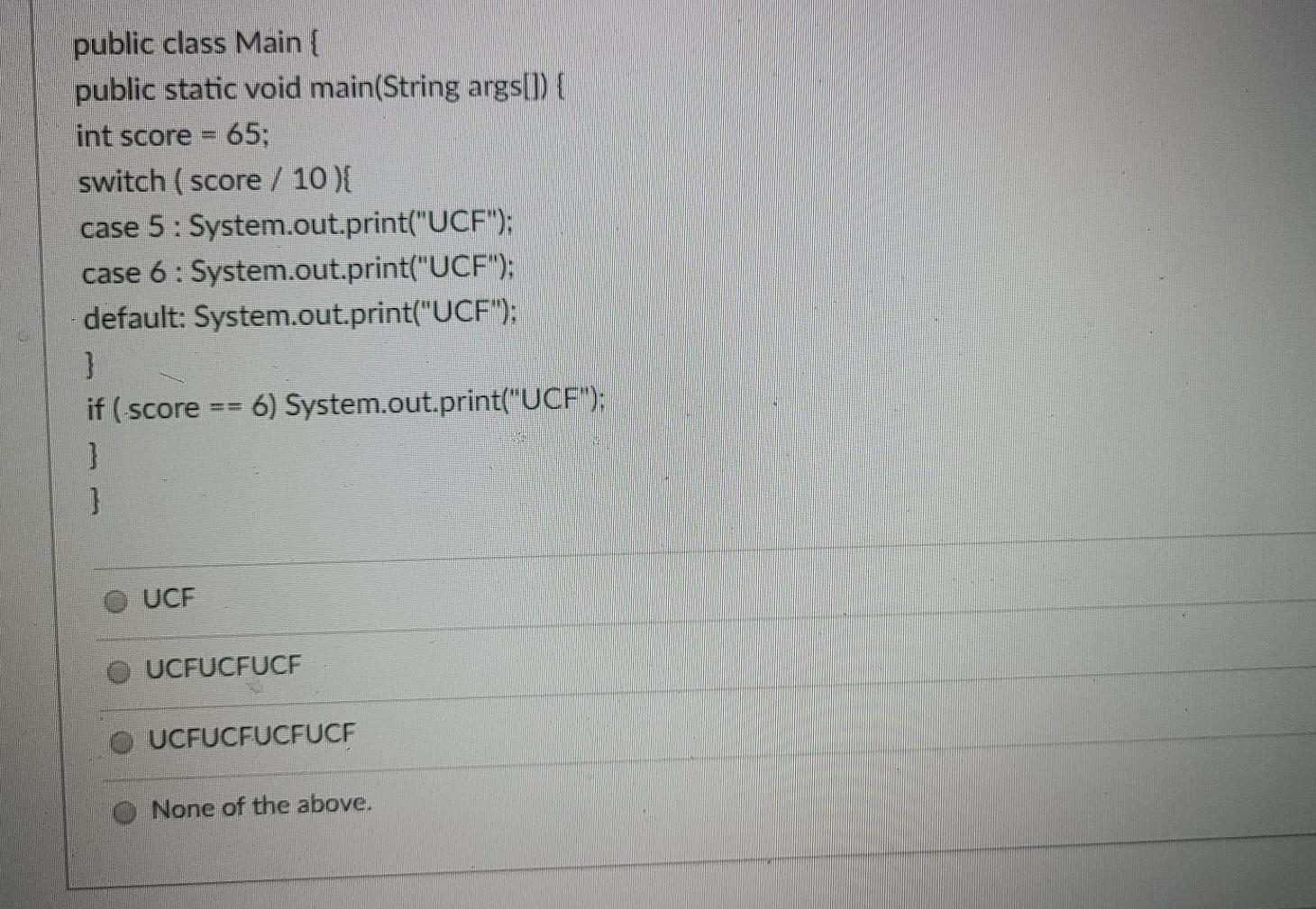 Solved public class Main { public static void main(String | Chegg.com