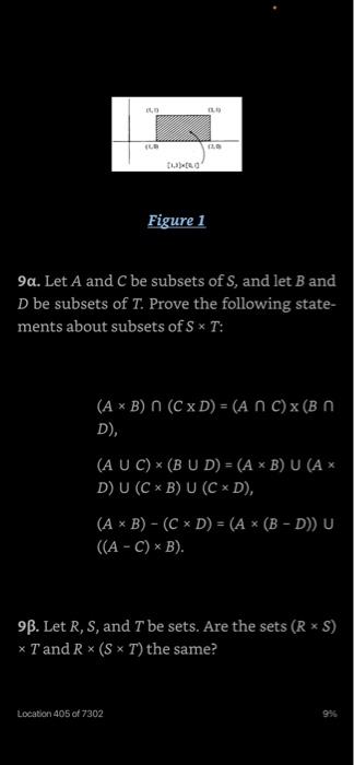Solved txt Figure 1 9a. Let A and C be subsets of S, and let | Chegg.com
