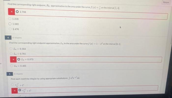 Solved Find the correspondine right endpoint, R6 - | Chegg.com