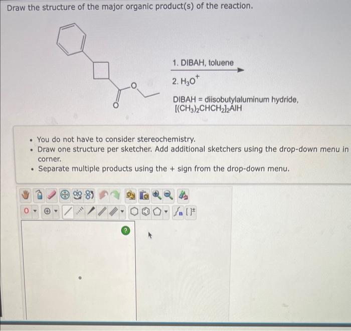 Solved Draw the structure of the major organic product(s) of | Chegg.com