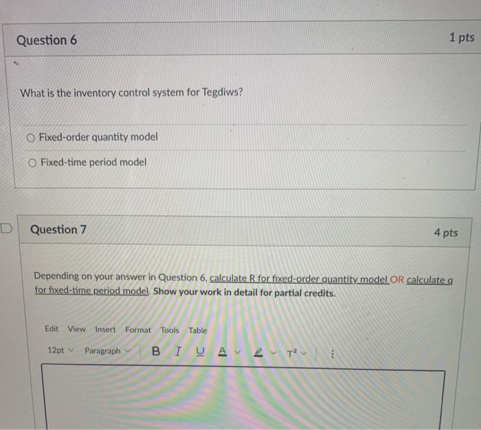 Solved The next four questions are based upon the following: | Chegg.com