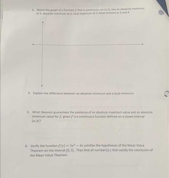 Solved 3. Sketch the graph of a function f that is | Chegg.com