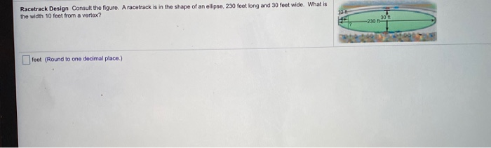 Solved Racetrack Design Consult the figure. A racetrack is | Chegg.com