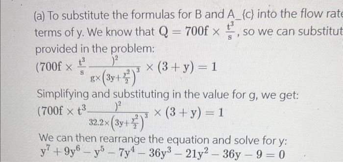 Solved (a) To substitute the formulas for B and A{C}C into | Chegg.com