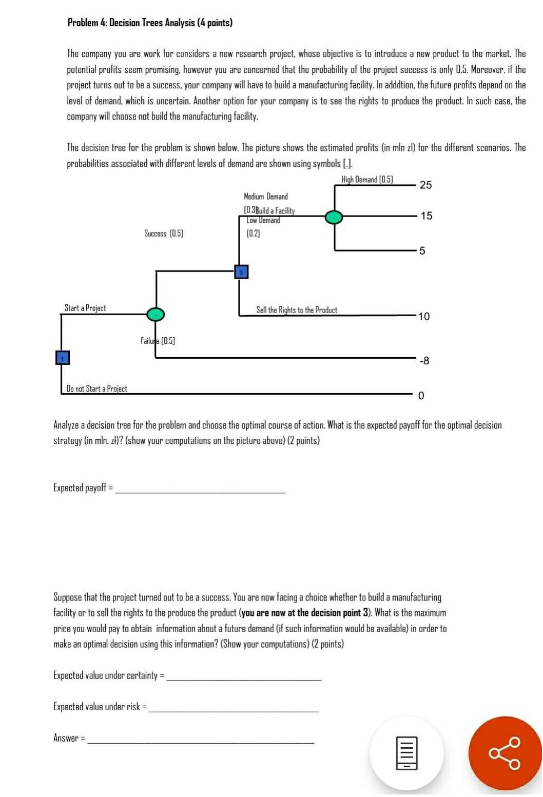 Solved Problem 4: Decision Trees Analysis (4 points) The | Chegg.com