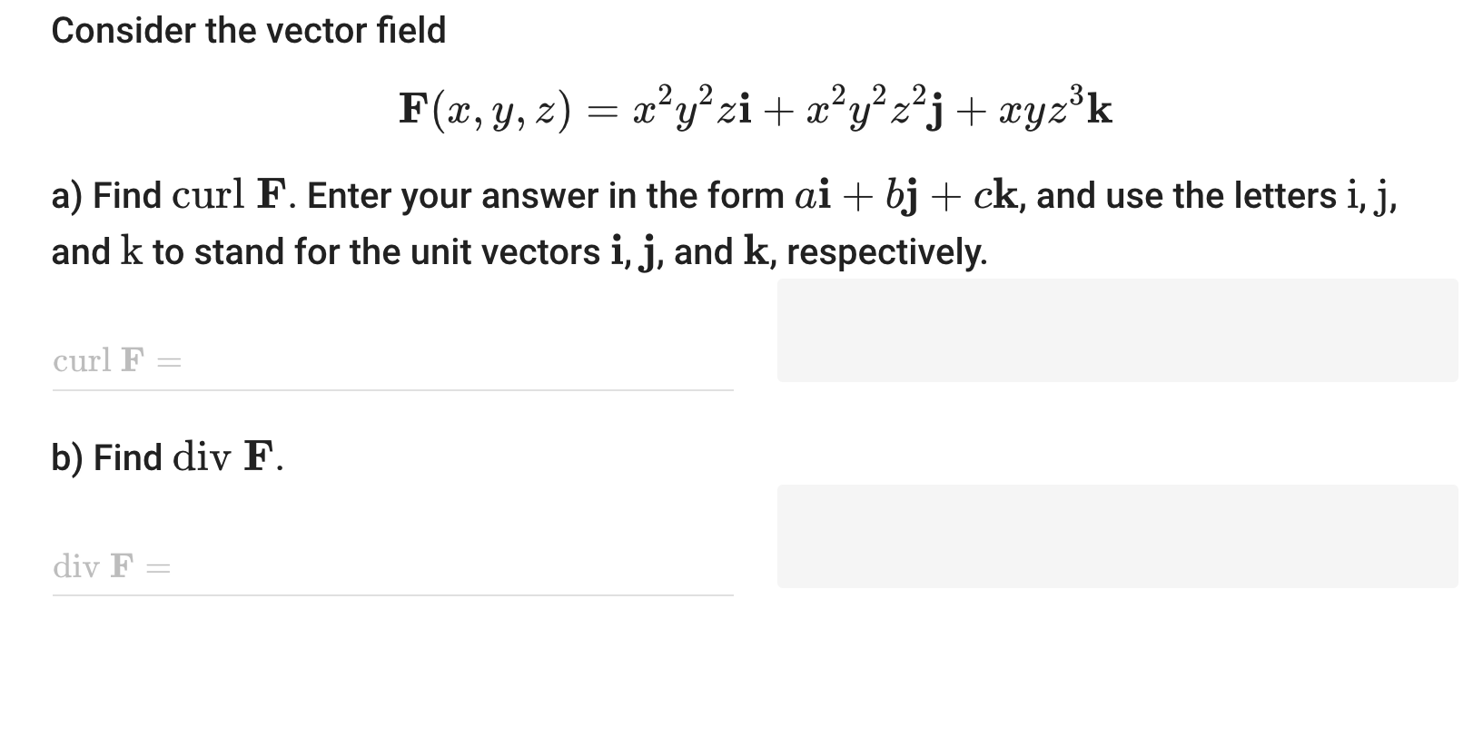 Solved Consider the vector | Chegg.com