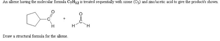 Solved An alkene having the molecular formula C10H20 is | Chegg.com