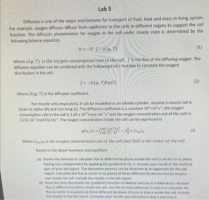Diffusion is one of the major mechanisms for | Chegg.com