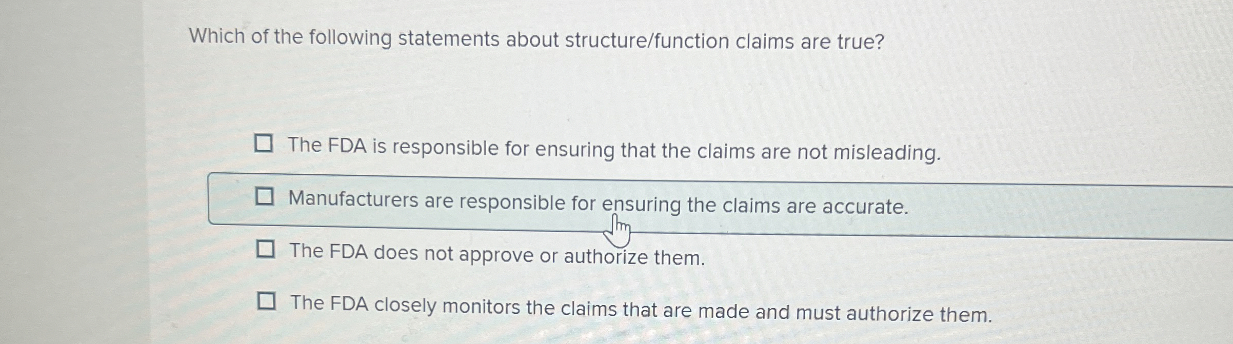 Solved Which of the following statements about | Chegg.com