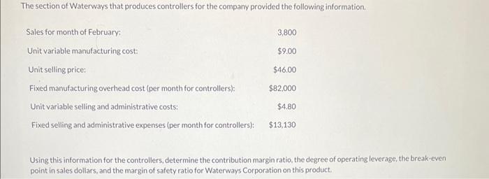 Solved Using this information for the controllers, determine | Chegg.com