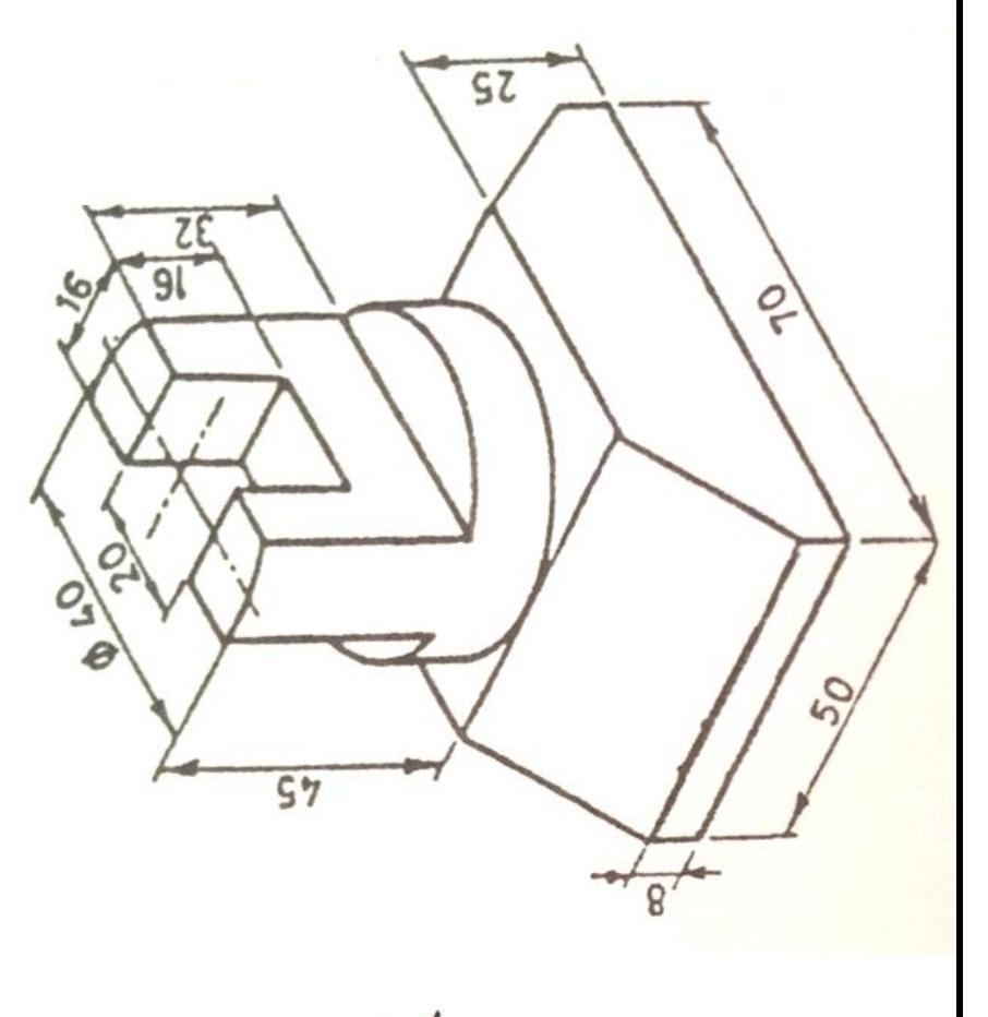 Draw the elevation, side view and plan for the | Chegg.com