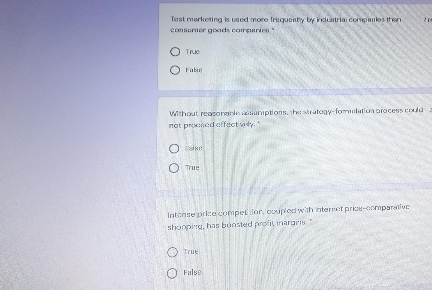 Solved 2 pc Test marketing is used more frequently by | Chegg.com