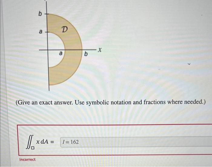 Solved Calculate the double integral of f(x,y)=x over the | Chegg.com