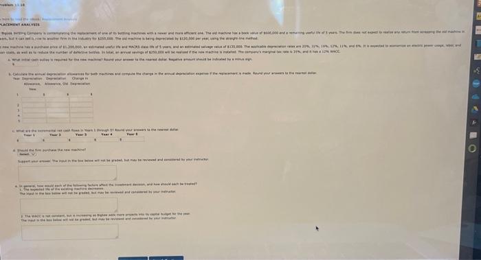 Replacement analysis!I cannot figure this out! | Chegg.com