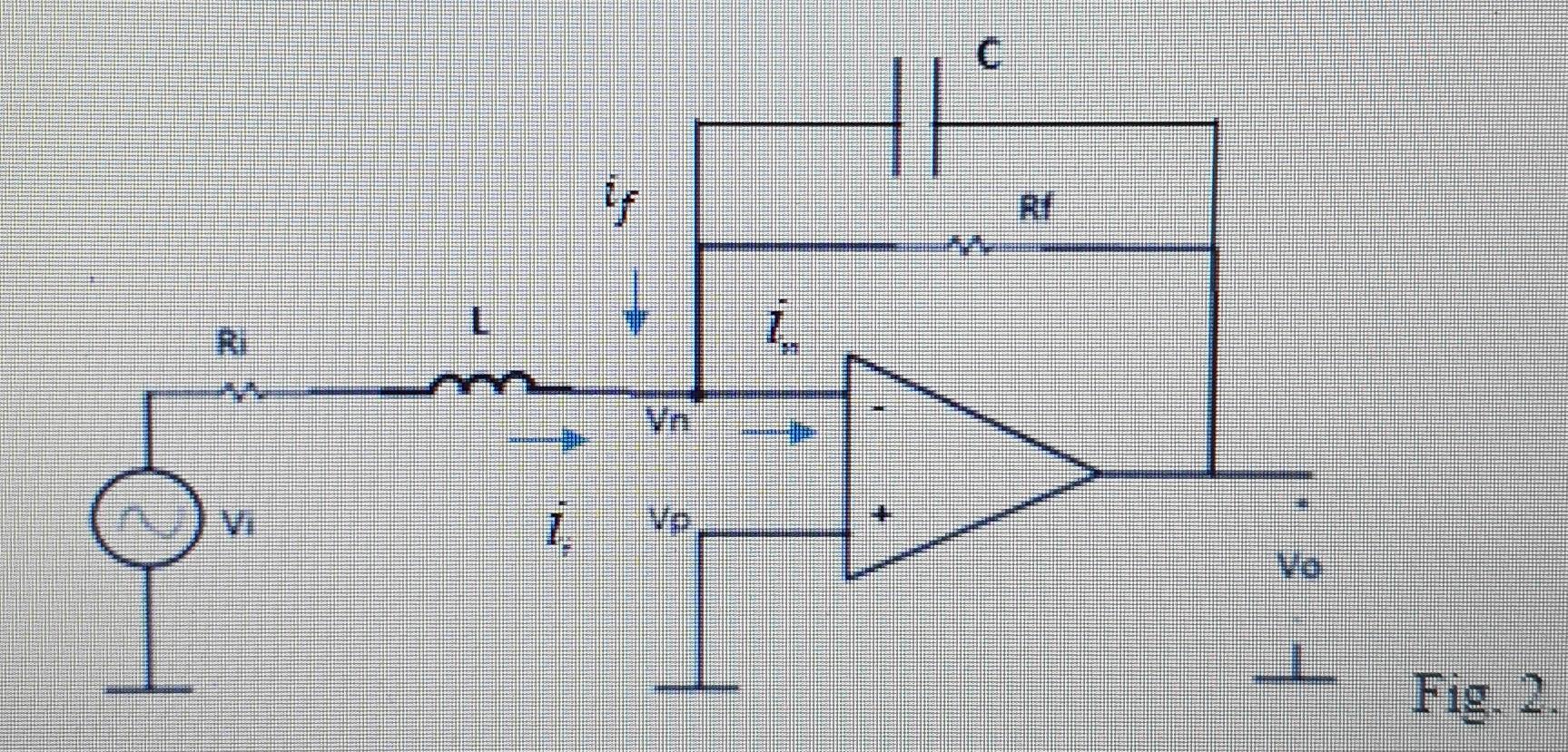 Solved Q2. (30) An opamp active LPF is to be designed as | Chegg.com