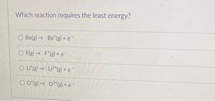 Solved Use the data table for the first eight ionization | Chegg.com