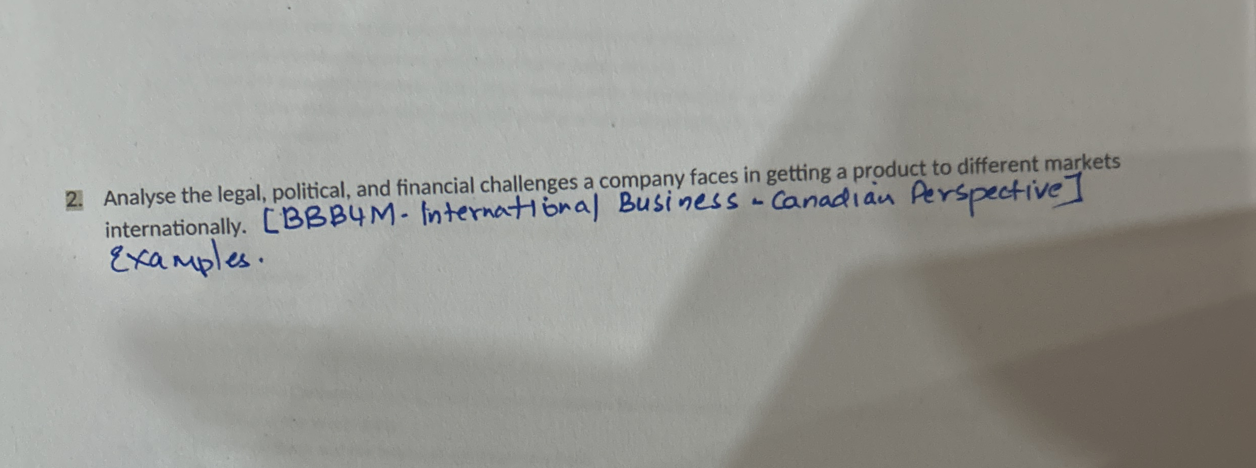 Solved Analyse the legal, political, and financial | Chegg.com