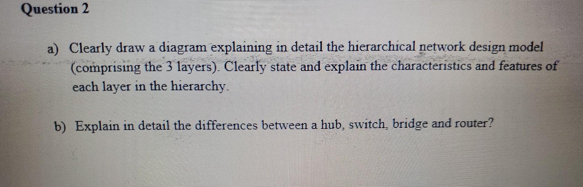 a) Clearly draw a diagram explaining in detail the | Chegg.com