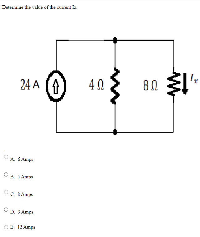 Solved Determine the value of the current | Chegg.com