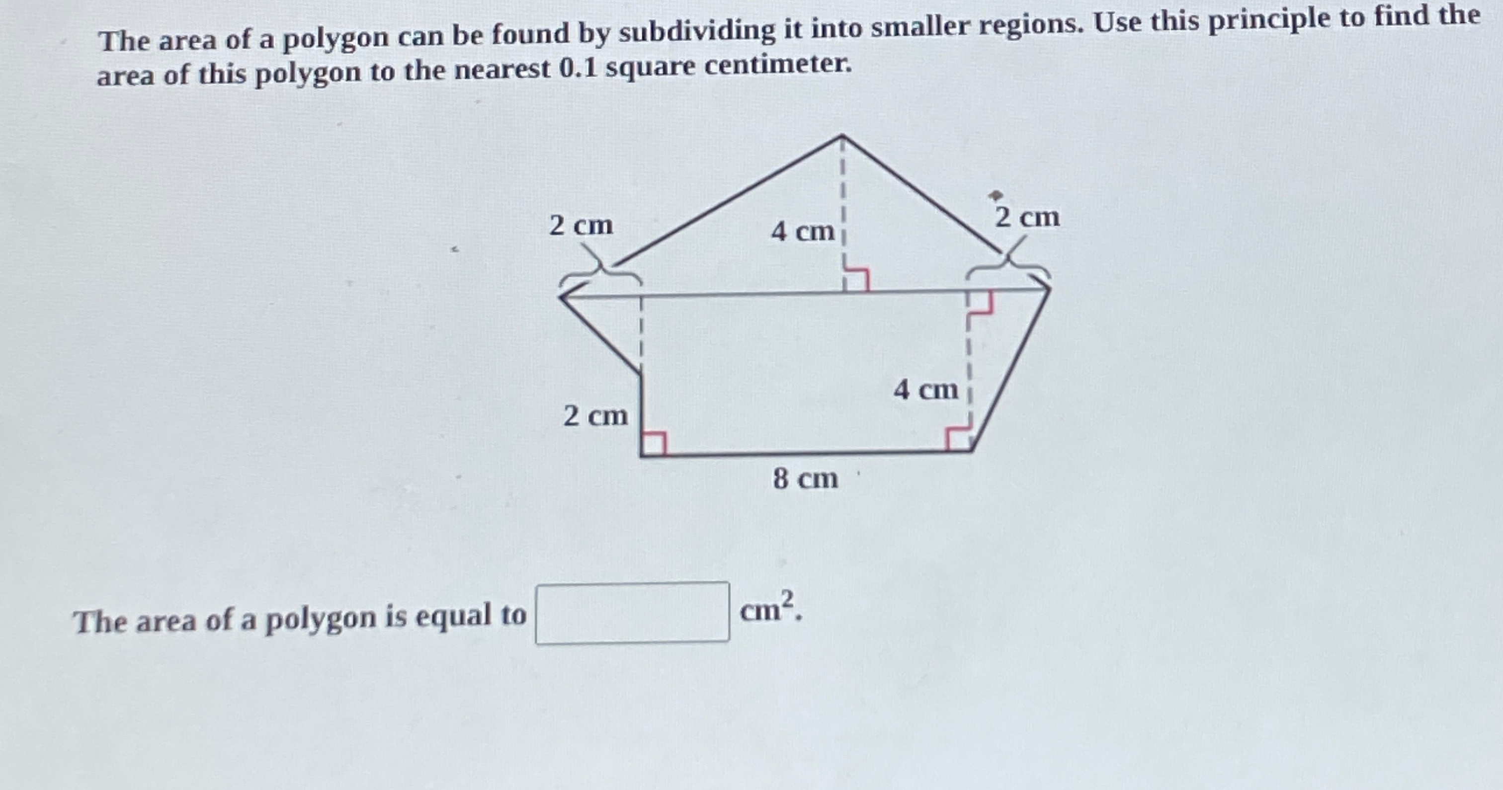 Solved The area of a polygon can be found by subdividing it | Chegg.com