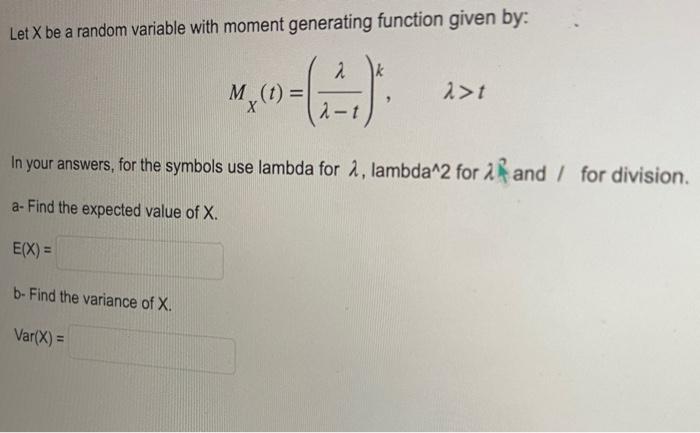 Solved Let X be a continuous random variable distributed as | Chegg.com