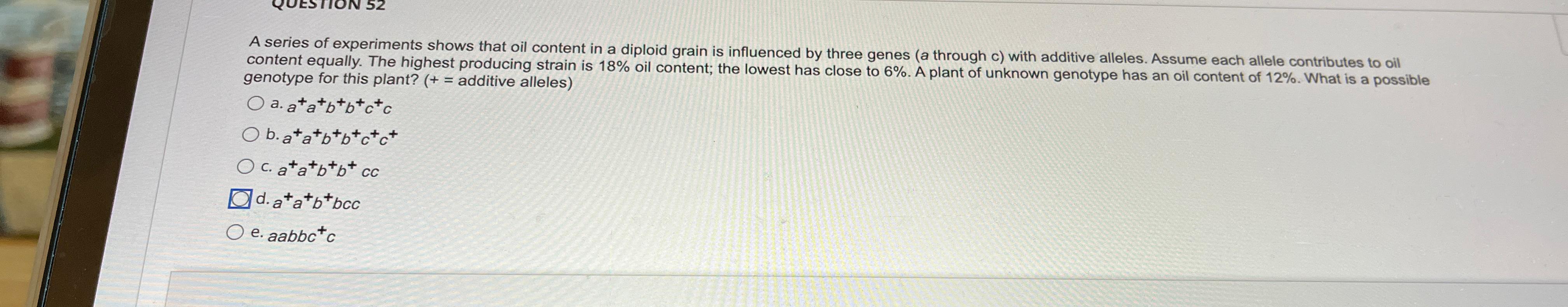 Solved A series of experiments shows that oil content in a | Chegg.com