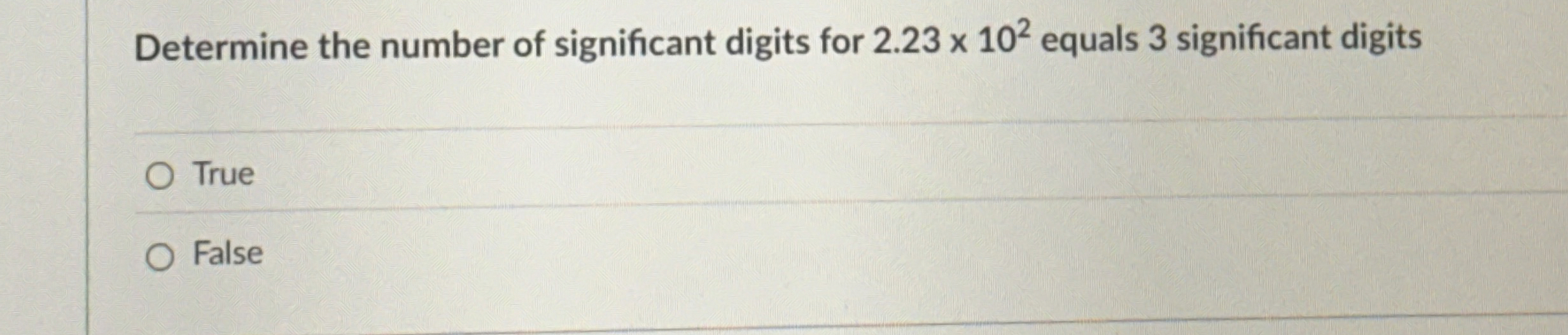 Solved Determine the number of significant digits for | Chegg.com