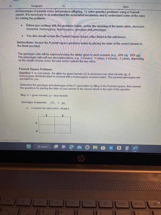[Solved]: chromosomes of parents cross and produce offsprin