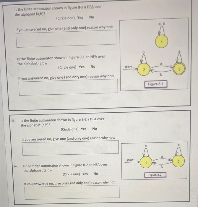 Solved Is the finite automaton shown in figure 8-1 a DFA | Chegg.com