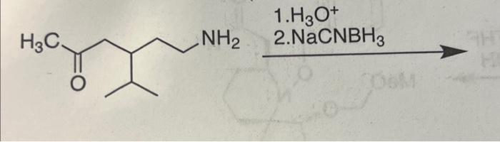 Solved \begin{tabular}{l} 1. H3O+ \\ 2. NaCNBH3 \\ \hline | Chegg.com