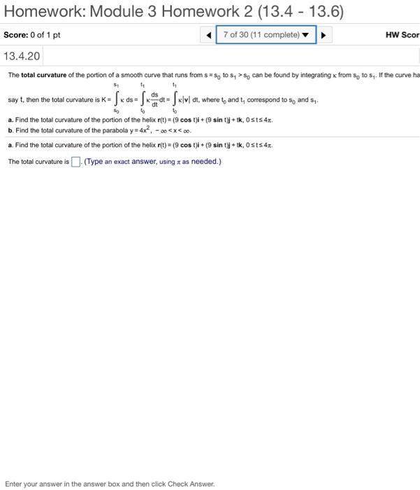 Solved HW Scor Homework: Module 3 Homework 2 (13.4 - 13.6) | Chegg.com
