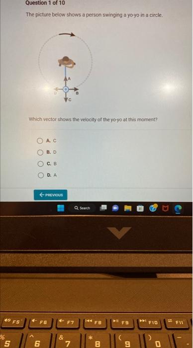 Solved Question 1 of 10 The picture below shows a person | Chegg.com