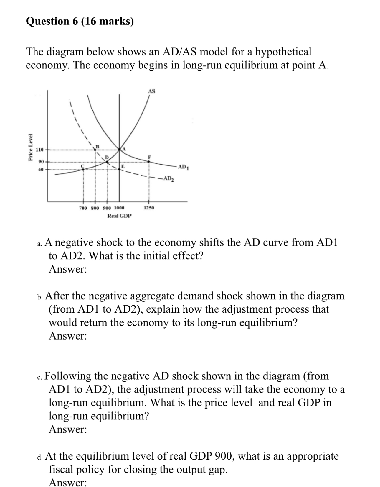 Solved Question 6 (16 ﻿marks)The diagram below shows an ADAS | Chegg.com