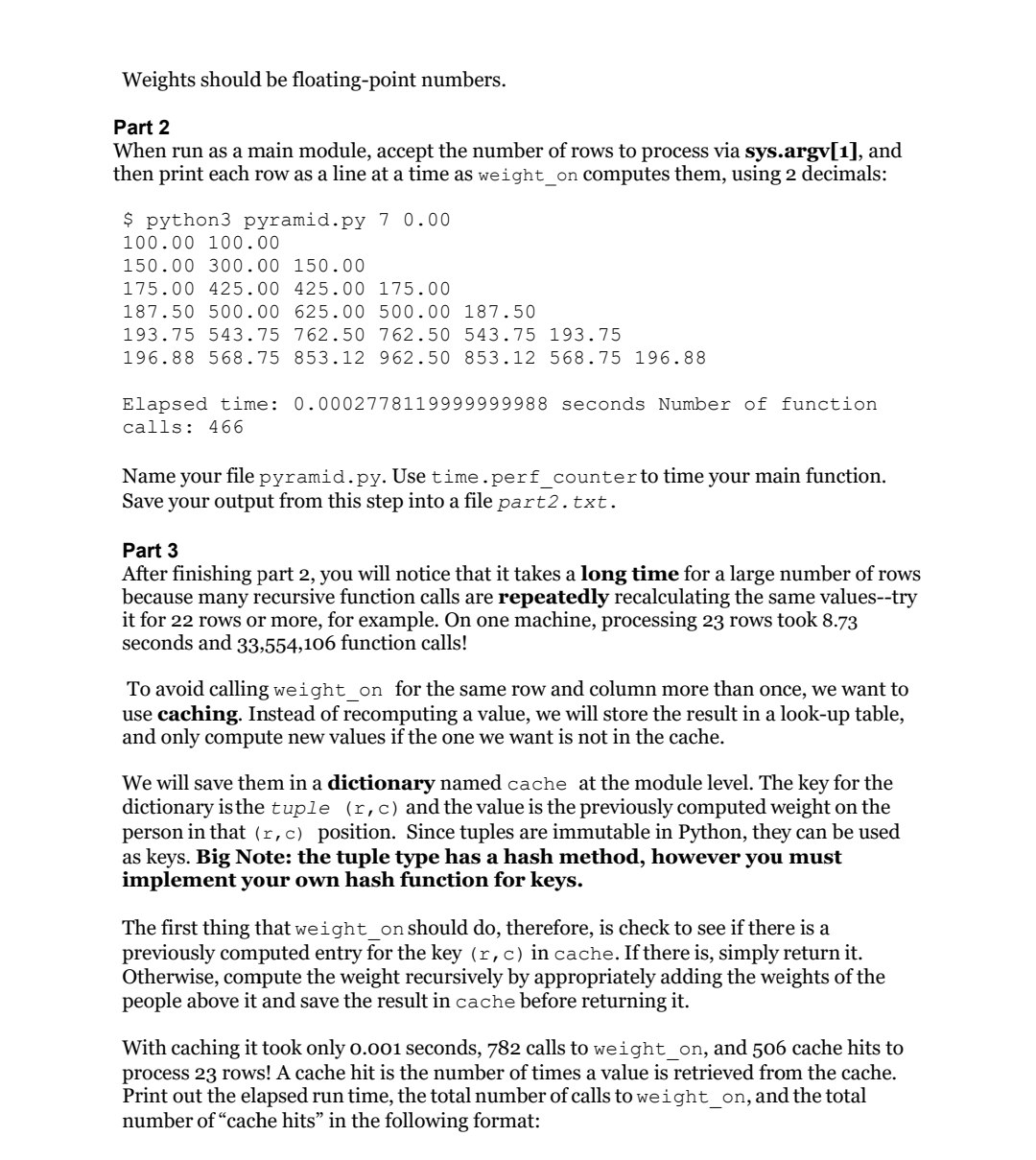 Project 6: Hashing and Caching Problem Expected | Chegg.com