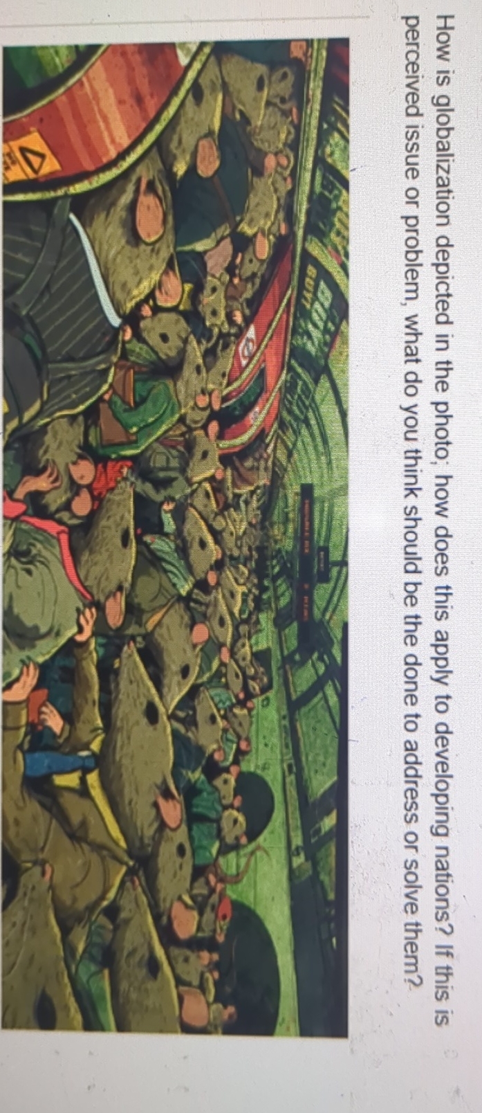 Solved How is globalization depicted in the photo; how does | Chegg.com