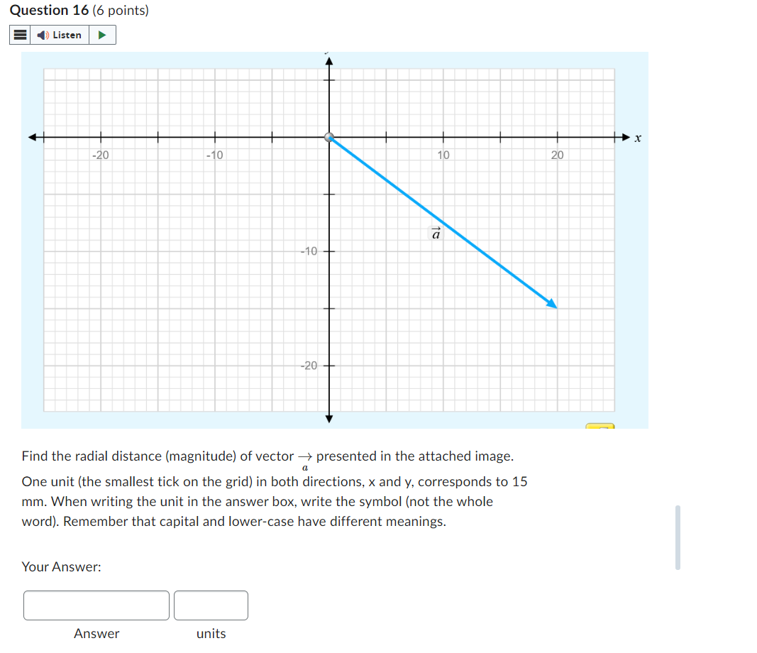 Solved Question 16 (6 ﻿points)ListenFind the radial distance | Chegg.com