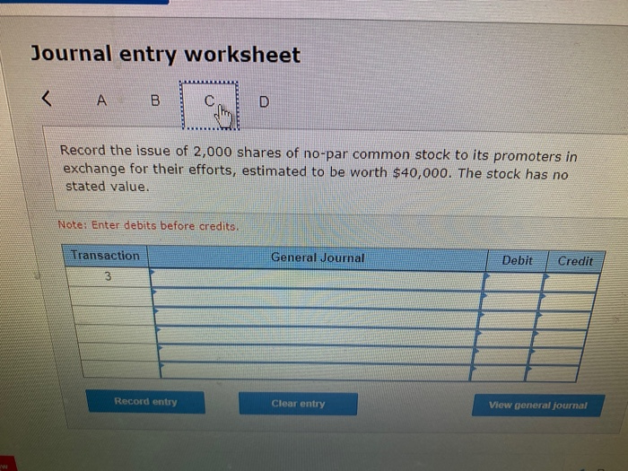 Solved Exercise 11-4 Recording stock issuances LO P1 Prepare | Chegg.com