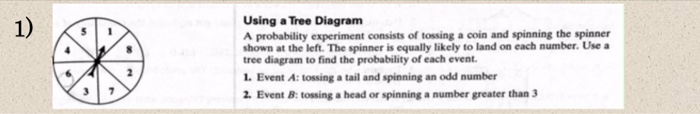Solved 1) Using a Tree Diagram A probability experiment | Chegg.com