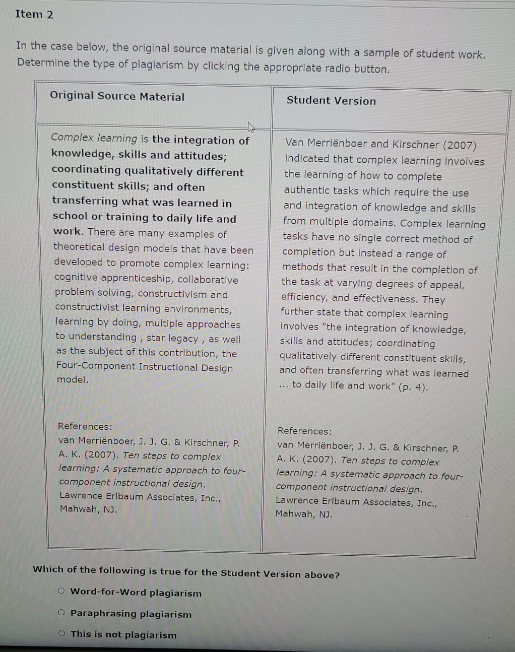 Solved Item 1 In the case below, the original source | Chegg.com